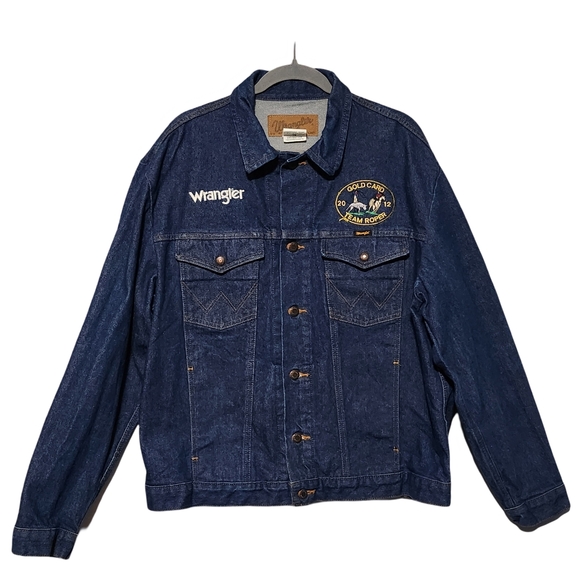 Wrangler | Jackets & Coats | Wrangler Mens Western Embroidered Denim ...